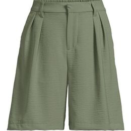 LANDS' END Creaseless Shorts 20 cm f&uuml;r Damen, Damen, size: regular, Gr&uuml;n, Polyester, by Lands' End