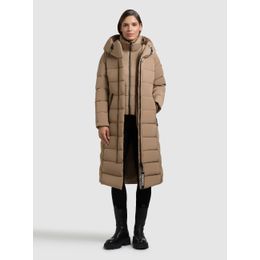 Khujo Damen Steppmantel "TAMKE 2IN1 (EINSATZ HERAUSNEHMBAR)", beige, Gr. S, unifarben, 100% Polyester, M&auml;ntel
