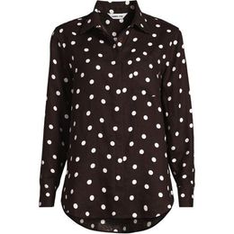 LANDS' END Premium Reinleinen-Bluse f&uuml;r Damen in Plus-Gr&ouml;&szlig;e, Damen, size: plus, Braun, Leinen, by Lands' End
