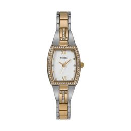 Timex Analoguhr 'Timex Main Street Tonneau' Damen Gr&ouml;&szlig;e One Size gold / silbergrau
