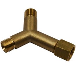 Y-Adapter mit &Uuml;M 1/4 links