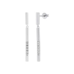Tom Tailor Damen Paar Ohrh&auml;nger, Silber 925 (Sterlingsilber), silber, Silber 925 (Sterlingsilber), Ohrringe, mit Zirkonia (synth.)