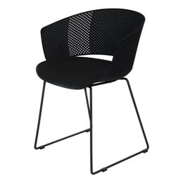 Lesli Living Design-Stuhl ORLY schwarz - 41261