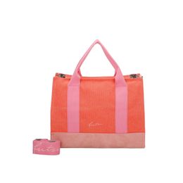 Damen Shopper "Canvas Tote Bag", Fritzi aus Preussen, orange, 55% Baumwolle, 45% Polyester, unifarben, Taschen, mit abnehmbarem Schulterriemen