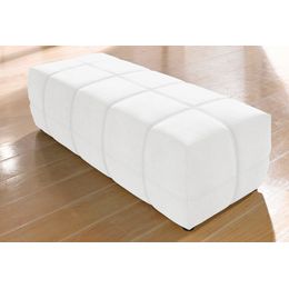 Hocker DOMO collection, B:150cm H:40cm T:60cm, wei&szlig;, Kunstleder SOFTLUX;Luxus-Microfaser in Antikleder-Optik(100% Polyester);Luxus-Microfaser (100%