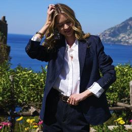 LANDS' END Premium Reinleinen-Blazer f&uuml;r Damen, Damen, size: regular, Elfenbein, Leinen, by Lands' End