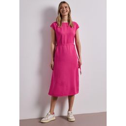 Street One Damen Midikleid, pink, Gr. 46, unifarben, Stoff, 88% Viskose, 12% Polyamid, Kleider, in Unifarbe