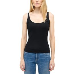 Mustang Damen Tr&auml;gertop "Damen Style", schwarz, Gr. XS, 100% Baumwolle, Tops