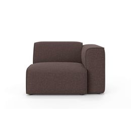 Sessel OTTO HOME, B:109cm H:70cm T:97cm, braun, 100% Polyester, Wohnzimmer, Sessel, "Sofa-Eckelement, Ma&szlig;e B/T/H: 109/97/46 cm", als Modul oder