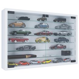 Wandregal Vcm, B:60cm T:10cm, wei&szlig;, Wohnzimmer, Regale, "H&auml;ngevitrine Wandvitrine Sammel Deko Mandosa XL"