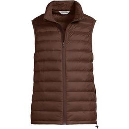 LANDS' END Ultraleichte verstaubare Wanderweight-Daunenweste f&uuml;r Herren, Herren, size: regular, Braun, Polyester/Nylon/Daunen, by Lands' End