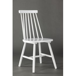Esszimmerstuhl VENTURE HOME, B:43cm H:88cm, wei&szlig;, Massivholz, St&uuml;hle, Holzstuhl, Massivholz, ergonomisch, robust, skandinavisch