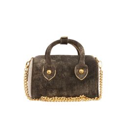 SIMA G&Uuml;RTEL Damen Handtasche "Handtasche 31-4459", Gr. S, braun, Obermaterial: 100% Lederfaserstoff LEAFIBTEX., Taschen