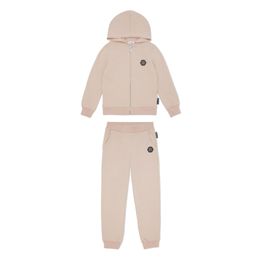 Philipp Plein Damen Sportanzug "Gothic Plein Verziert", beige, Gr. 6, Obermaterial: 5% Elasthan, 95% Baumwolle, Sportanz&uuml;ge