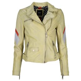Maze Lederjacke 'Reedley' Damen Gr&ouml;&szlig;e S gelb Sommerjacke