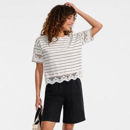 LANDS' END Premium Reinleinen-Schlupfshorts f&uuml;r Damen, Damen, size: regular, Schwarz, Leinen, by Lands' End