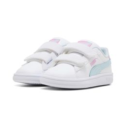Puma M&auml;dchen Sneaker "SMASH 30 FADED GLOW V INF", Gr. 23, wei&szlig;, Synthetik, Schuhe