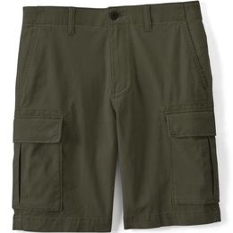 LANDS' END Classic Fit Stretch-Cargoshorts mit Komfortbund f&uuml;r Herren, 26 cm, Herren, size: regular, Gr&uuml;n, Elasthan/Baumwoll-Mischung, by Lands' End