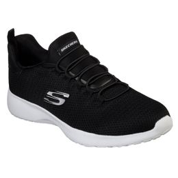 Skechers Herren Slip-On Sneaker "DYNAMIGHT", Gr. 39, schwarz-wei&szlig;, Textil, Schuhe, Slipper, Sneaker mit Memory Foam