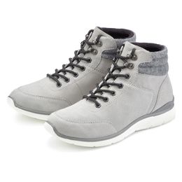 H.I.S. H.I.S Herren Stiefelette "Schn&uuml;rboots, Schn&uuml;rstiefelette, Sneaker, Freizeitschuh", Gr. 44, grau, Obermaterial: 70% Rindsleder, 30% Textilmaterial.