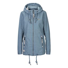 Ragwear Damen Funktionsjacke "ZUZKA", bunt, Gr. XXXL, kontrastfarbene Details, unifarben, Web, Obermaterial: 100% Polyester. Futter: 100% Polyester,