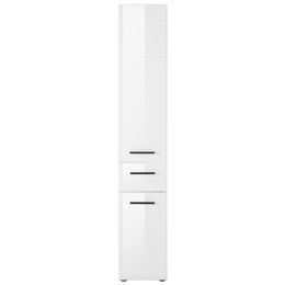 Hochschrank Welltime, B:30cm H:182cm T:31cm, wei&szlig;, FSC-zertifizierter Holzwerkstoff, Badezimmer, Schr&auml;nke, "Sovana", Badschrank mit einer Schublade
