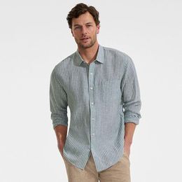 LANDS' END Premium Reinleinen-Hemd f&uuml;r Herren, Herren, size: regular, Zweifarbig, Leinen, by Lands' End