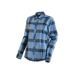 Maier Sports Damen Funktionsbluse "Kendra L/S W", blau, Gr. 36, 97% Polyester, 3% Elasthan, Blusen, Damen Bluse, leichte Langarmbluse, Blusen-Shirt,