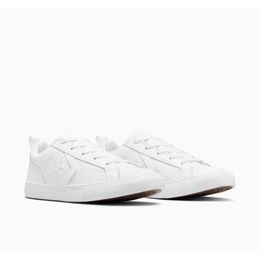 Converse M&auml;dchen Sneaker "PRO BLAZE STRAP LEATHER", Gr. 39, wei&szlig;, Leder, Schuhe