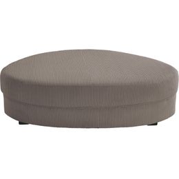 Polsterhocker Home Affaire, B:150cm H:38cm T:96cm, grau, 93% Polyester, 7% Polyamid, Hocker, "Lazio modern und bequem, tolle Detailverarbeitung"