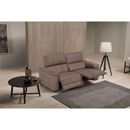 2,5-Sitzer Egoitaliano, B:200cm H:99cm T:97cm, braun, Sofas, "Capucine Breite 200cm, hoher Sitzkomfort", wahlweise mit elektrisch oder manuell