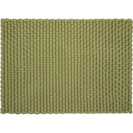 Fu&szlig;matte Pad, B:72cm H:15mm L:130cm, gr&uuml;n, Kunstfaser, Au&szlig;enbereich, Teppiche, "UNI, Schmutzfangmatte", handgewebt, Uni Farben, In- und Outdoor