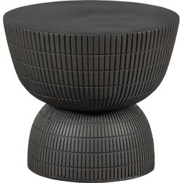 Couchtisch Woood, B:40cm H:35cm T:40cm, braun, Wohnzimmer, Tische, "Samson", runde Form, aus Fibreclay, H&ouml;he 44 cm