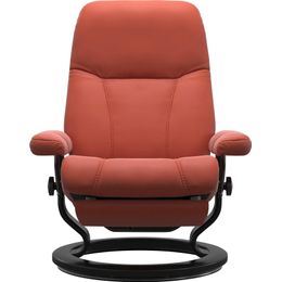 Relaxsessel stressless, B:76cm H:100cm T:74cm, rot, Leder BATICK: BATICK ist ein leicht korrigiertes, durchgef&auml;rbtes und genarbtes M&ouml;belleder, bei
