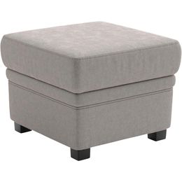 Sit & More Polsterhocker SIT & MORE, B:58cm H:45cm T:58cmhellgrau, 95% Polyester 5% Polyamid, Hocker, "Savona, B: 58 cm", individuell zu kombinieren