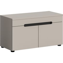 Sitzbank Home Affaire, B:80cm H:45cm T:37cm, beige, FSC-zertifizierter Holzwerkstoff, Flur, Sitzb&auml;nke, "REHAT, TOPSELLER, Breite 80cm, 2 T&uuml;ren, 2