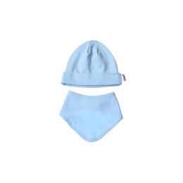 Liliput Baby-M&uuml;tze und Halstuch im 2er-Set in schlichtem Design Gr&ouml;&szlig;e XXXS hellblau