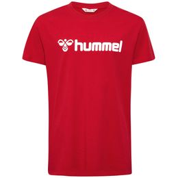 Hummel T-Shirt 'Go 2.0' Jungen Gr&ouml;&szlig;e 128 cranberry / wei&szlig;
