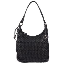 Harbour 2nd Damen Hobo "Tuula-UP", grau, Rindsleder, Taschen, Damen Umh&auml;ngetasche, Tragetasche, Schultertasche mit Anker-Anh&auml;nger