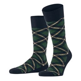Burlington Damen Socken "Tartan", Gr. 40marine, Baumwollmischung, mehrfarbig, Socken, Einheitsgr&ouml;&szlig;e 40-46, kariert, Burlingtion-Clip