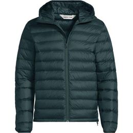 LANDS' END Ultraleichte verstaubare Daunen-Kapuzenjacke WANDERWEIGHT f&uuml;r Herren, Herren, size: regular, Gr&uuml;n, Polyester/Nylon, by Lands' End