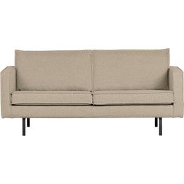 2,5-Sitzer Woood, B:190cm H:85cm T:86cm, beige, Sofas, "Rodeo Bezug mit Zickzack-Federung, Metallbeine, H 85 x B 190 x T 86 cm", Boucl&eacute;-Bezug,