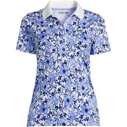 LANDS' END Supima-Poloshirt f&uuml;r Damen in Plus-Gr&ouml;&szlig;e, Damen, size: plus, Blau, Baumwolle, by Lands' End