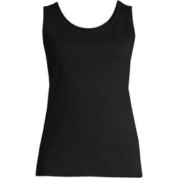 LANDS' END Baumwoll-Top f&uuml;r Damen in Petite-Gr&ouml;&szlig;e, Damen, size: petite, Schwarz, Baumwolle, by Lands' End