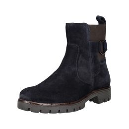 Ara Damen Stiefelette "Ara Stiefelette Veloursleder", Gr. 40, blau, Veloursleder, Schuhe