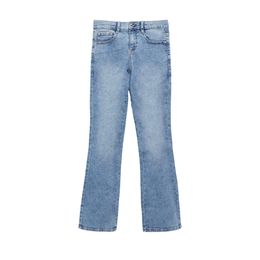 s.Oliver JUNIOR M&auml;dchen Bootcut-Jeans, blau, Gr. 158, Denim/Jeans, Obermaterial: 76% Baumwolle, 22% Polyester, 2% Elasthan, Jeans, Bund mit
