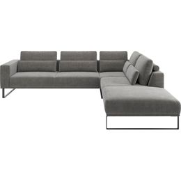 Ecksofa Musterring, B:308cm H:88cm T:290cm, grau, 100% Polyester, Wohnzimmer, Sofas, "JUSTB PM100, stilvoller Lounge-Komfort von Musterring",