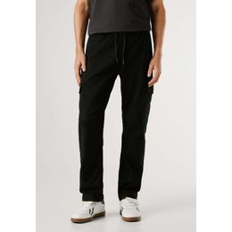 Pepe Jeans Herren Cargohose "trousers GYMDIGO CARGO PANT", schwarz, Gr. 32, 68% Baumwolle, 28% Polyester, 4% Elastaine, Hosen