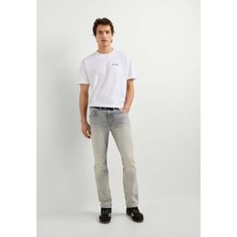 Pepe Jeans Herren Slim-fit-Jeans "slim fit jeans SLIM JEANS PIPE", grau, Gr. 33, 80% Baumwolle, 15% Lyocell, 3% Elastomultiester, 2% Elasthan, Jeans