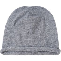 styleBREAKER Damen Strickm&uuml;tze "Oversize Strickbeanie mit Rollrand", grau, Modisch, Obermaterial: 4% Elasthan EL. 30% Polyacryl PAN. 66% Polyester